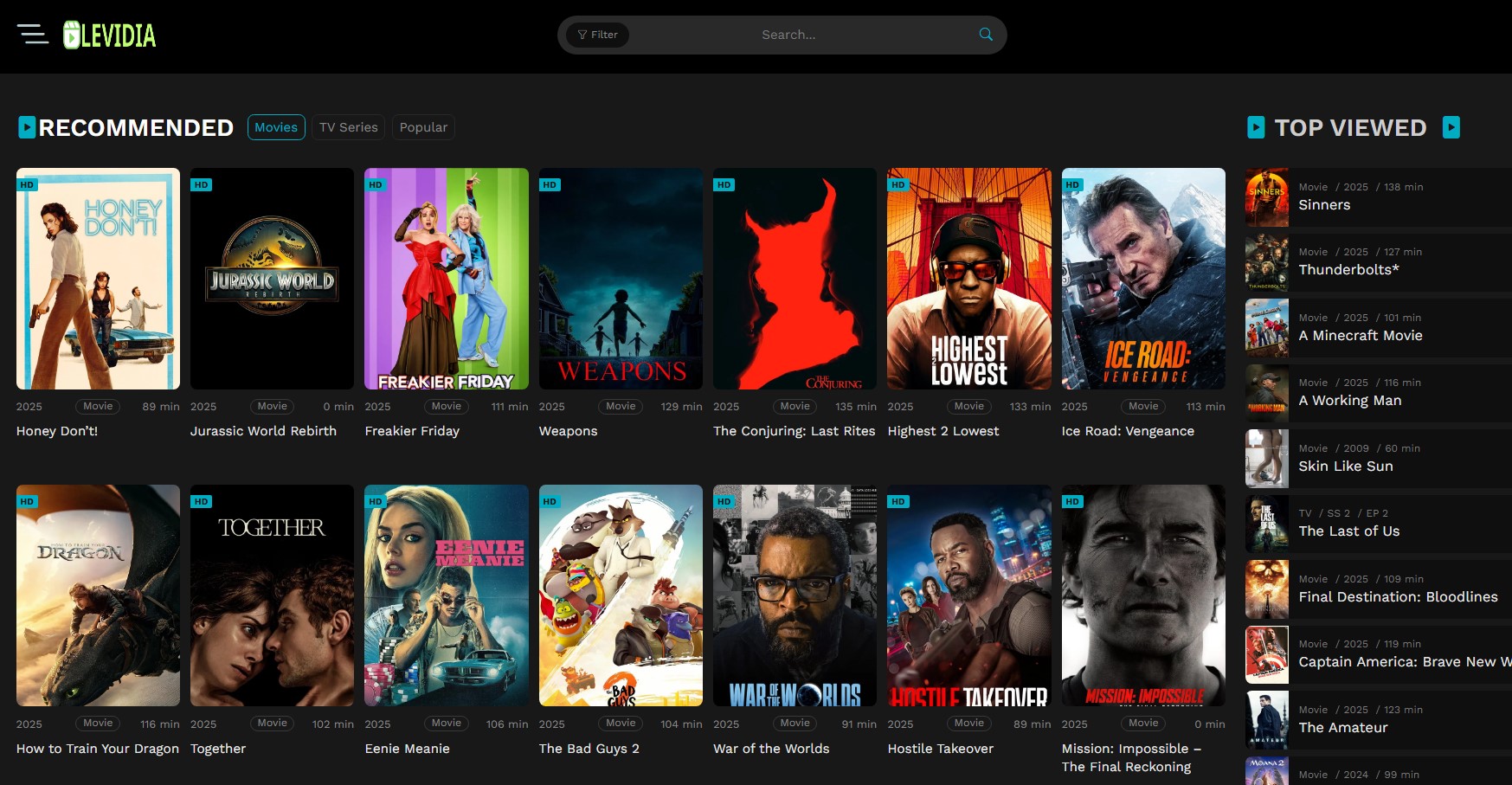 Levidia - Free Movies & TV Shows